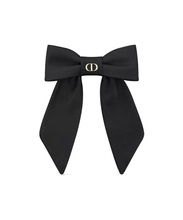 Dior Large Twist Bow Hair Accessory - Black