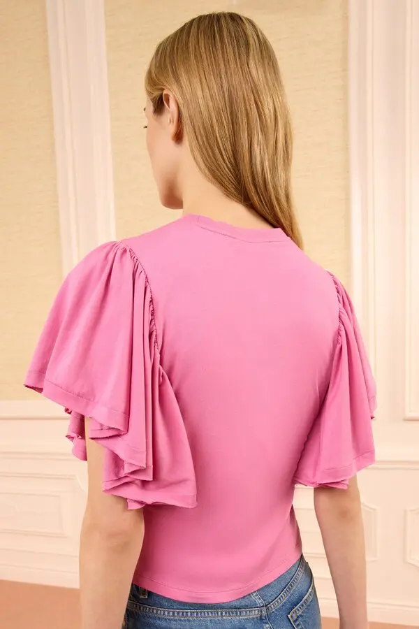 Ulla Johnson Cordelia Cotton Top - Petunia