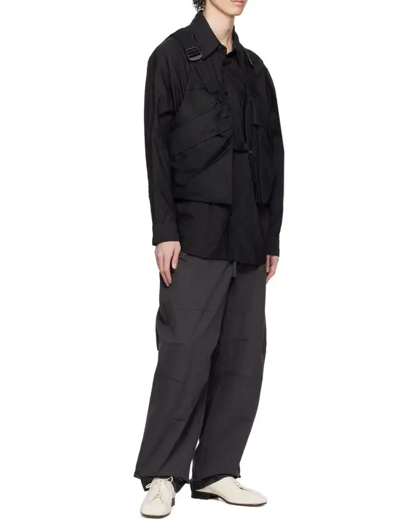 LEMAIRE Double-pocket Shirt - Black