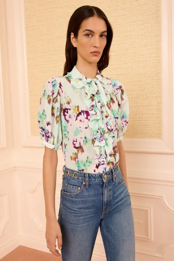 Ulla Johnson Camellia Silk Top