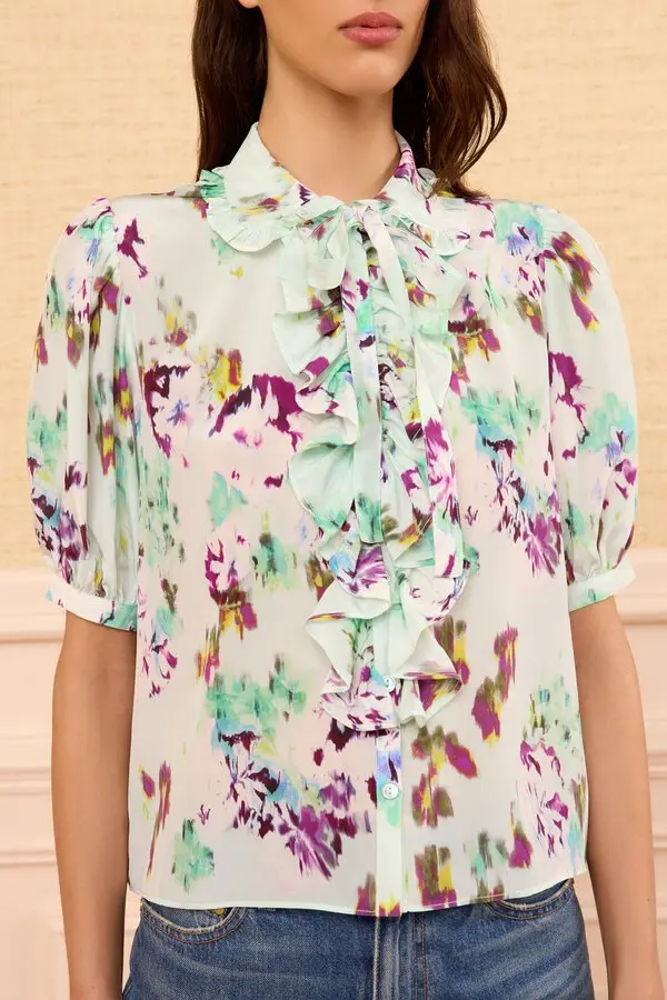 Ulla Johnson Camellia Silk Top