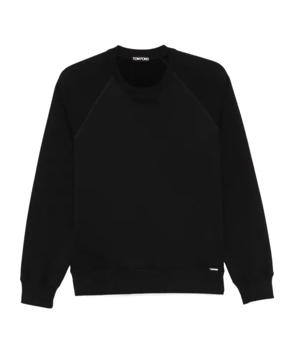 TOM FORD Logo Patch Crewneck Sweatshirt