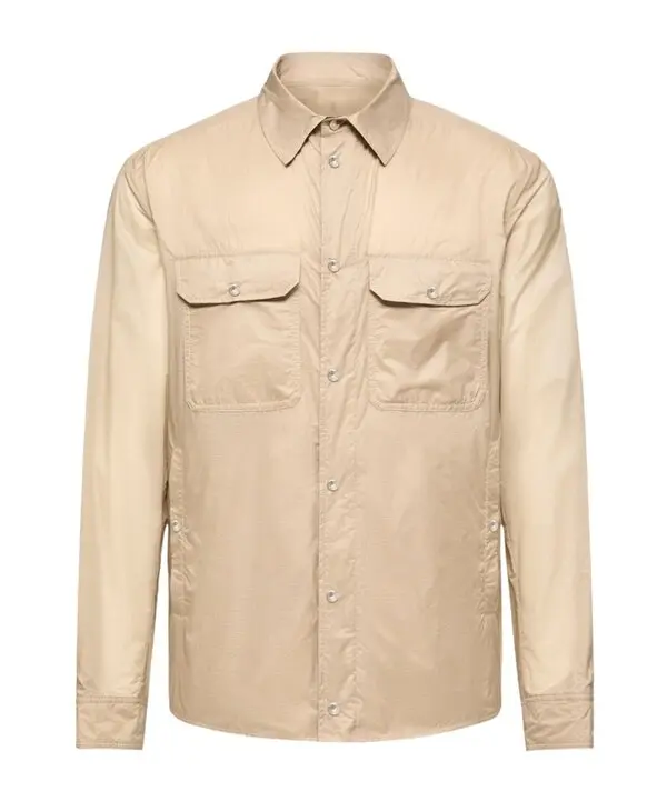 Moncler Logo Patch Long Sleeve Shirt