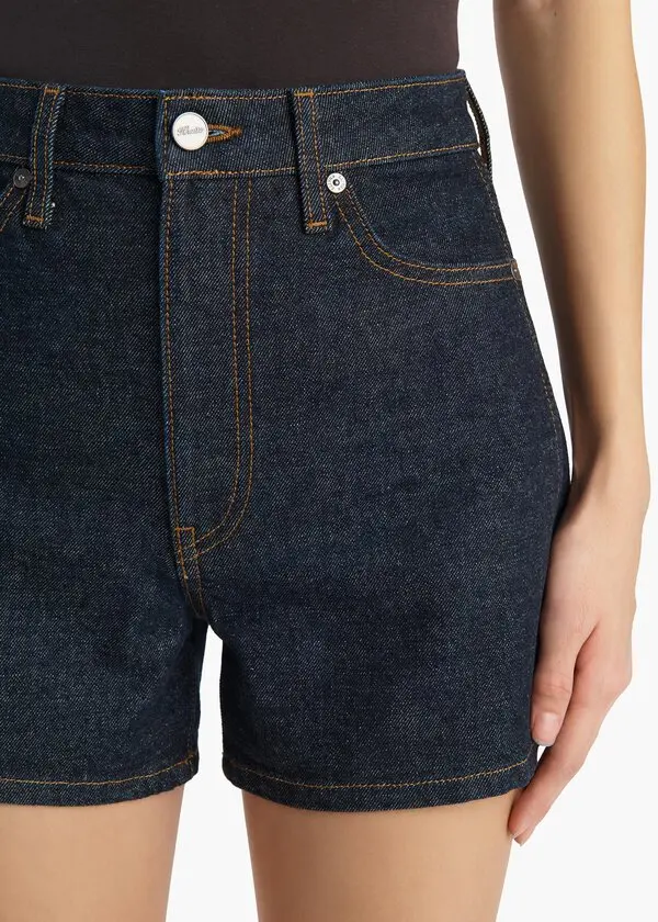 Khaite Danya High-waisted Denim Shorts - Benson