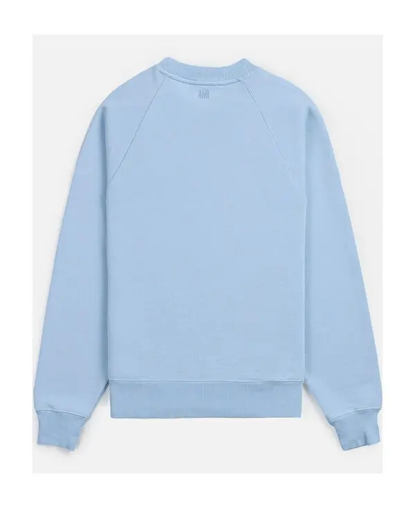AMI Paris Organic Cotton Sweatshirt With Tonal Logo