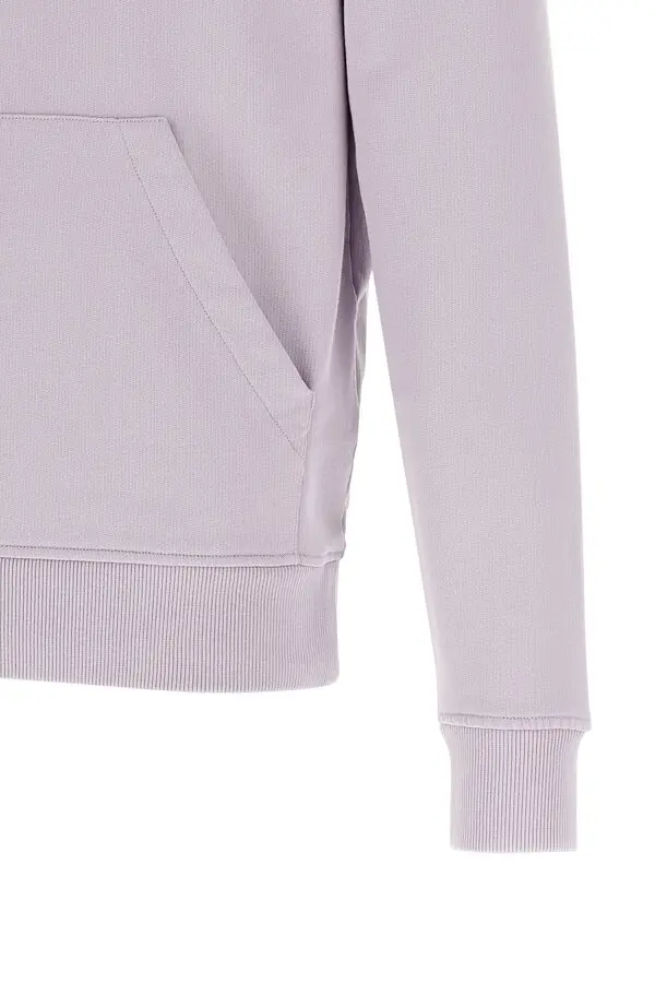 AMI Paris De Coeur Logo Embroidered Hoodie - White