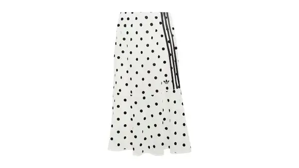 Adidas Sheer Polka Dots Skirt - Off White