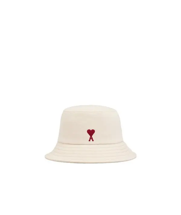 Ami De Coeur Embroidered Bucket Hat - White