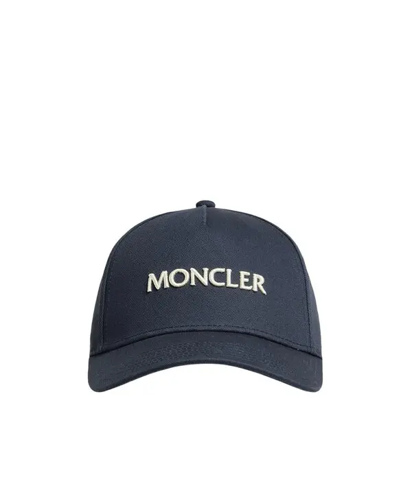 Moncler Logo Embroidered Baseball Cap - Black