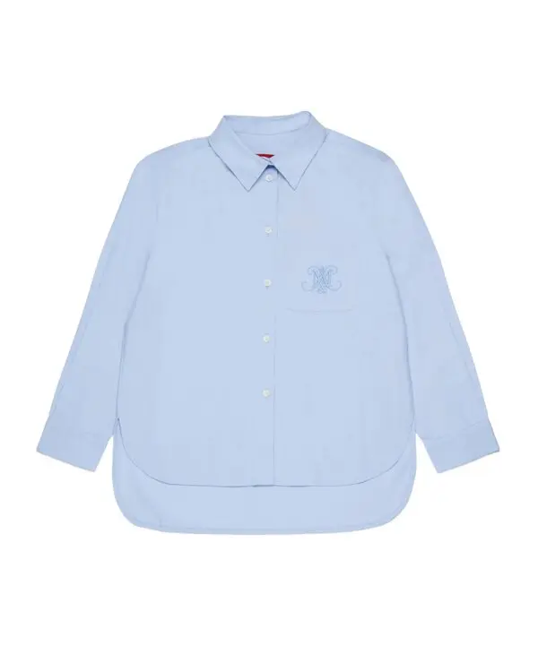 MAXCO. Max&co. Embroidered Cotton Shirt With Classic Collar
