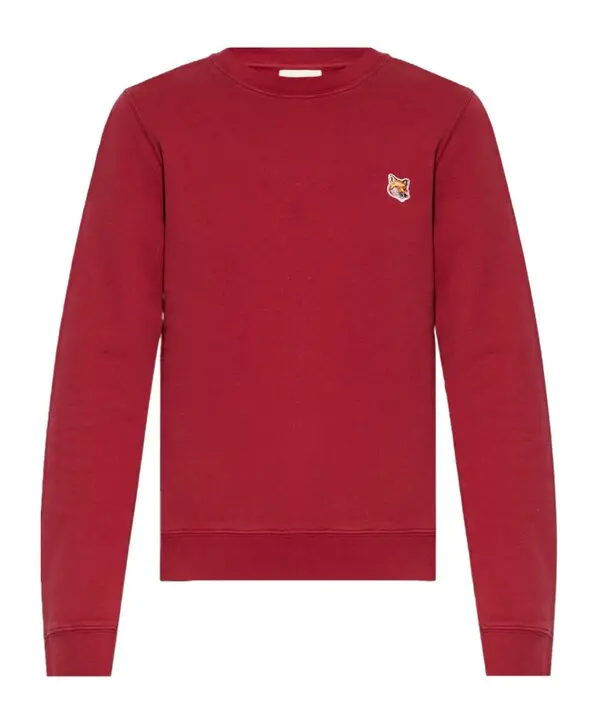 Maison Kitsuné Crewneck Sweatshirt With Fox Head Patch