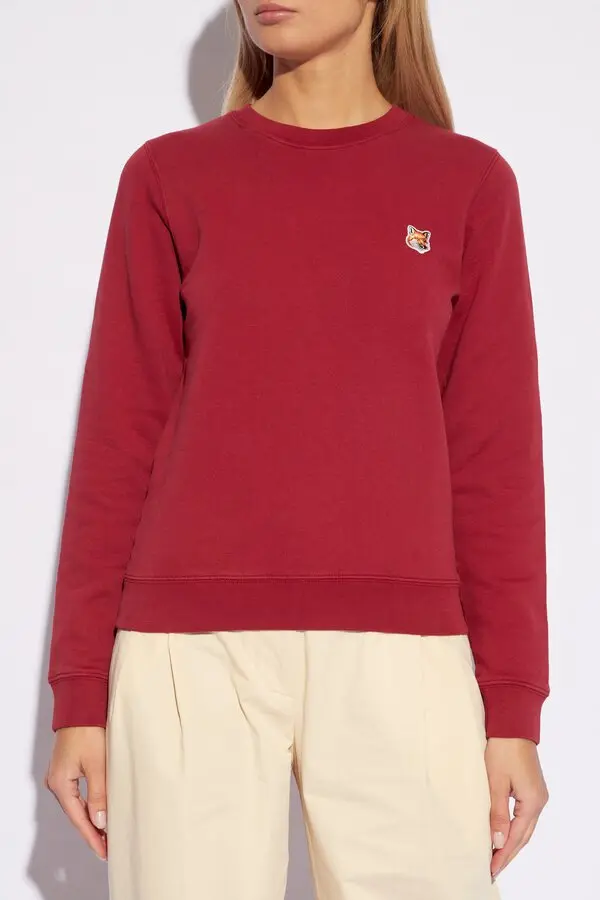 Maison Kitsuné Crewneck Sweatshirt With Fox Head Patch