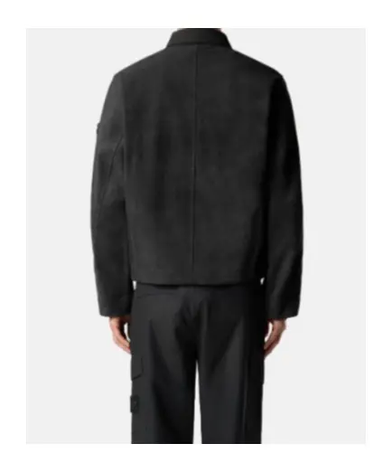 Stone Island Stand Collar Jacket With Durable Surface