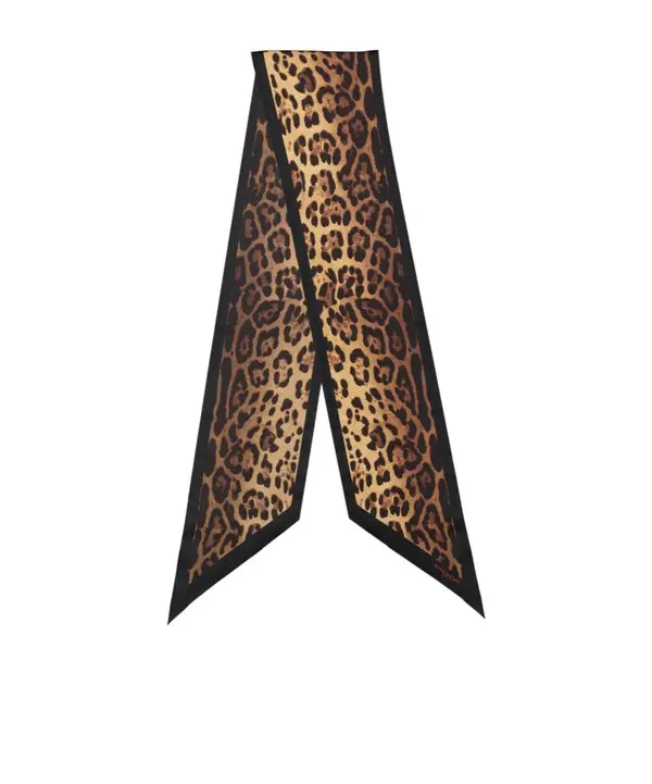 Givenchy Animal Print Scarf - Black