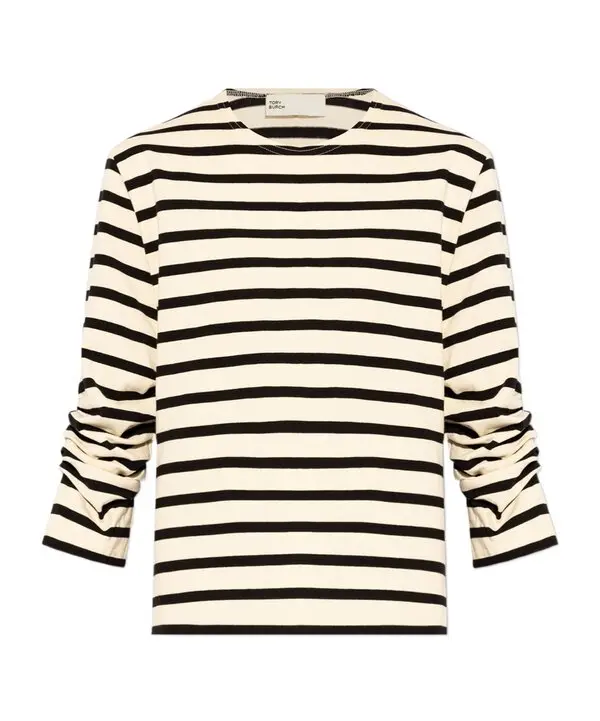 Tory Burch Striped T-shirt - White