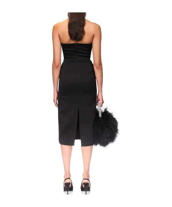 David Koma Rhinestone Embellished Midi Dress