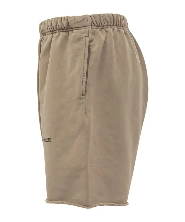 GALLERY DEPT. Logo Print Raw-edge Shorts