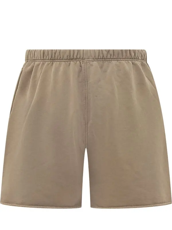 GALLERY DEPT. Logo Print Raw-edge Shorts