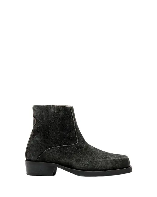 ALLSAINTS Square-toe Ankle Boots - Charcoal-grey