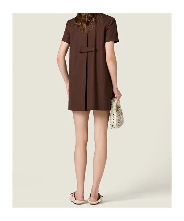 Miu Miu Poplin Dress - Ebony