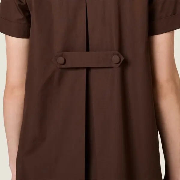 Miu Miu Poplin Dress - Ebony