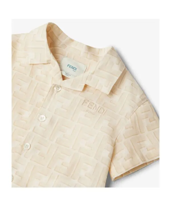 Fendi Ff Logo Print Short-sleeve Shirt
