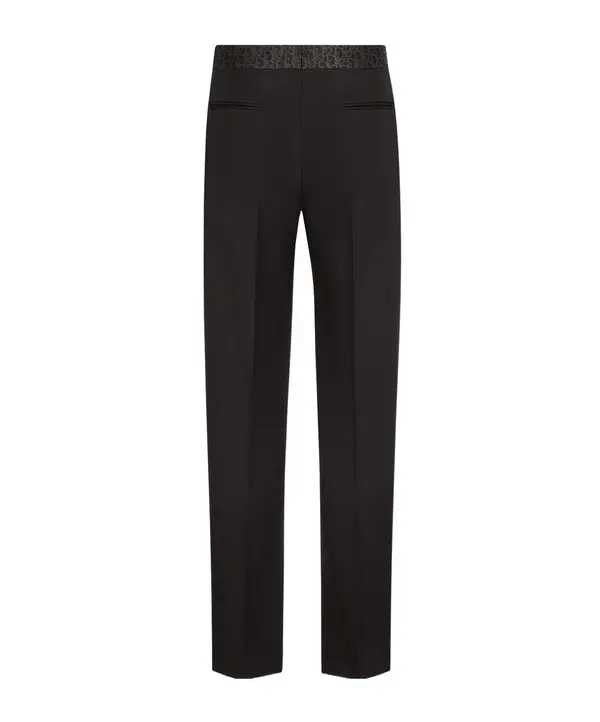 Dior Oblique Wool And Silk Jacquard Trousers