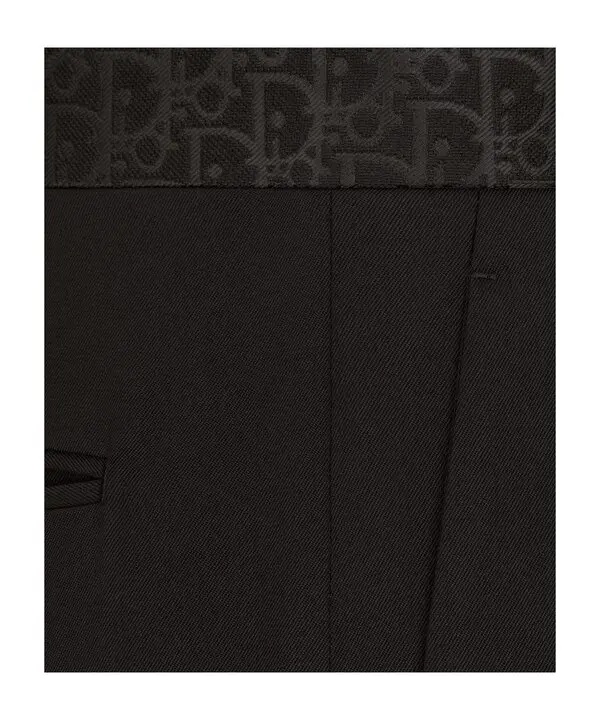Dior Oblique Wool And Silk Jacquard Trousers