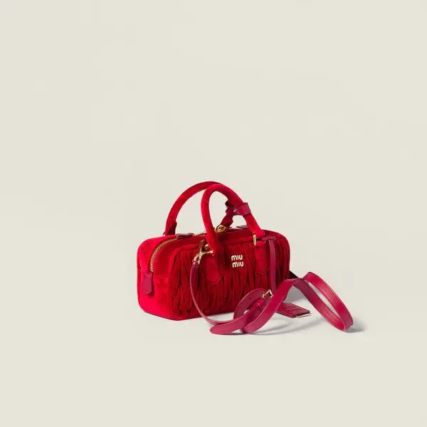 Miu Miu Arcadie Matelassé Tote Bag - Red