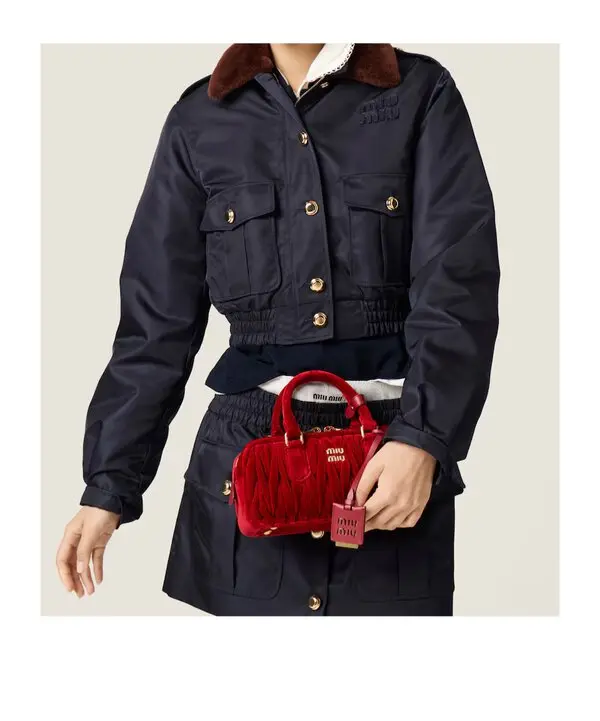 Miu Miu Arcadie Matelassé Tote Bag - Red