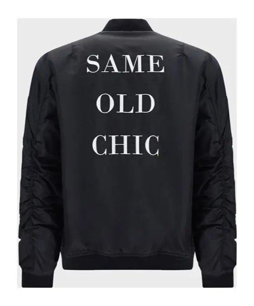 Moschino Slogan Print Bomber Jacket