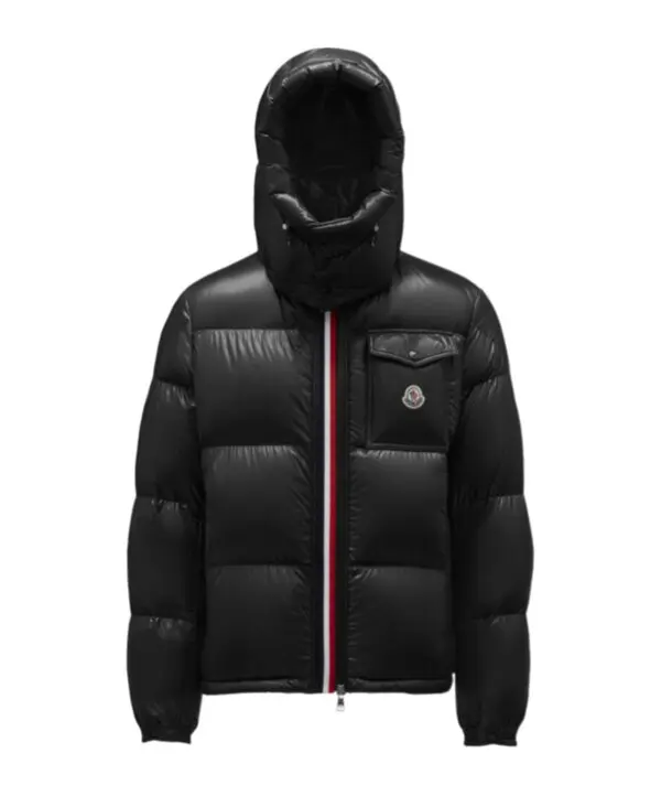 Moncler Montbeliard Short Down Jacket With Hood - Black