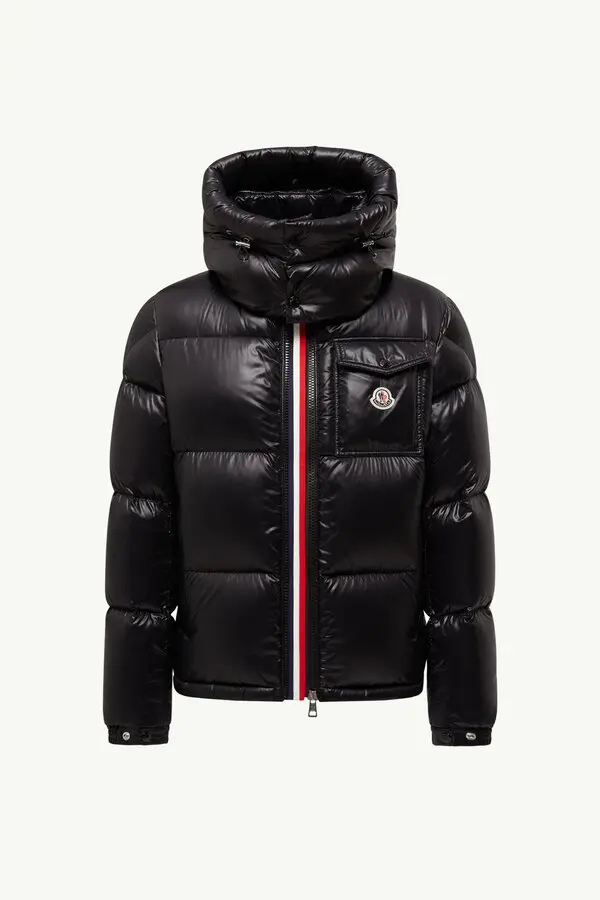 Moncler Montbeliard Short Down Jacket With Hood - Black