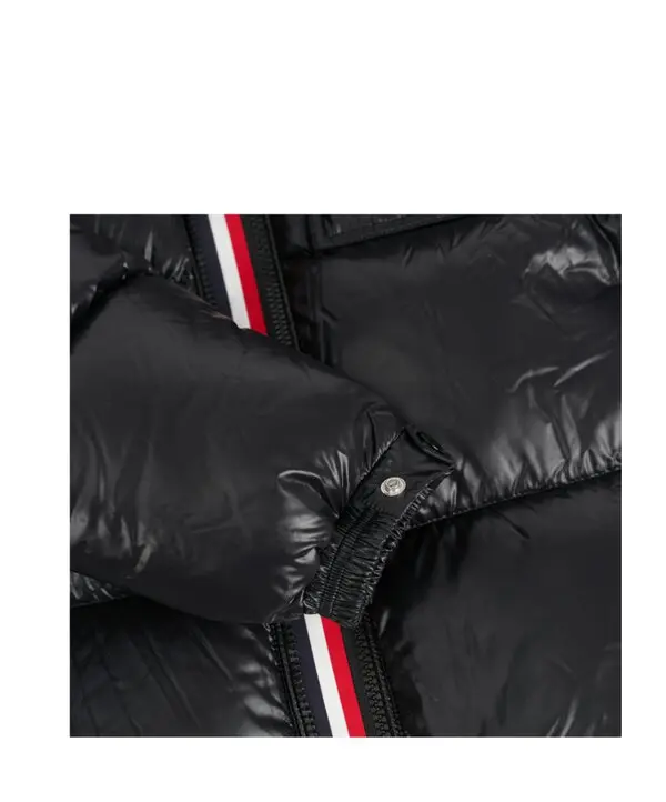 Moncler Montbeliard Short Down Jacket With Hood - Black