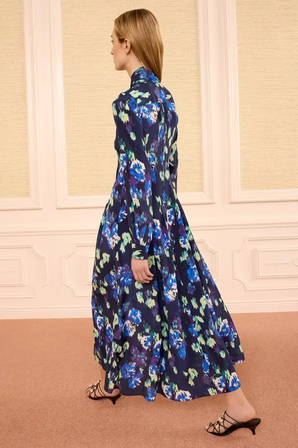Ulla Johnson Evanthe Silk Printed Midi Dress