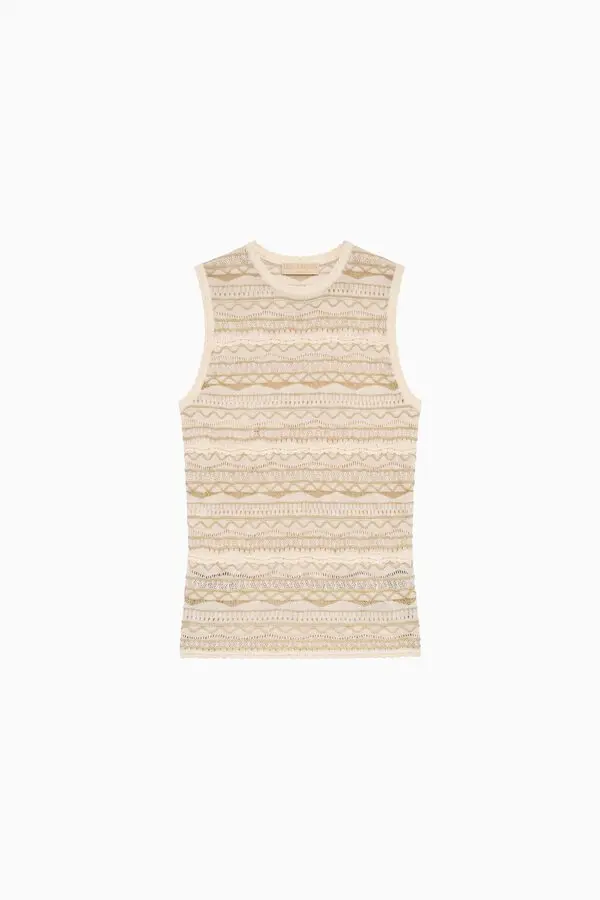 Ulla Johnson Alisa Knit Top - Conch