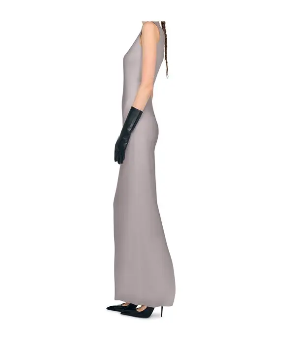 Norma Kamali Sleeveless Maxi Dress With Back Slit