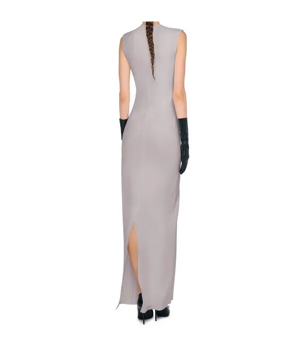 Norma Kamali Sleeveless Maxi Dress With Back Slit