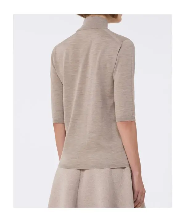 Max Mara High-neck Short-sleeve Knitwear