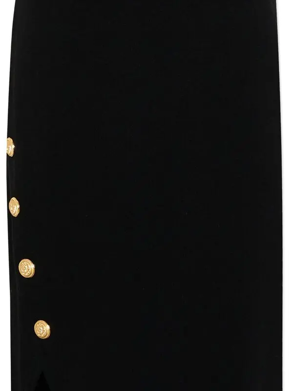 Balmain Button Detailed Midi Skirt