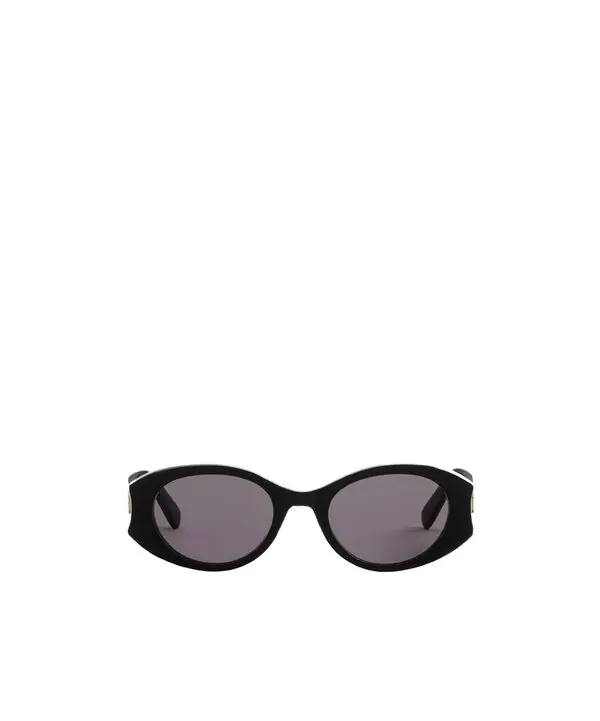 Dior Full-rimmed Oval Sunglasses With Gold Tone Cd Logo