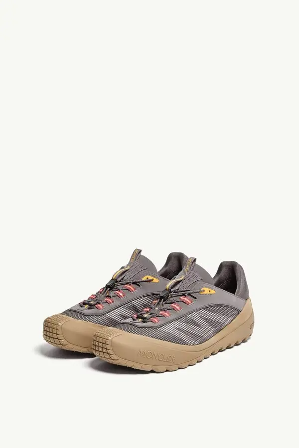 Moncler Trailgrip Lp Suede Nubuck Sneakers - Dark Gray