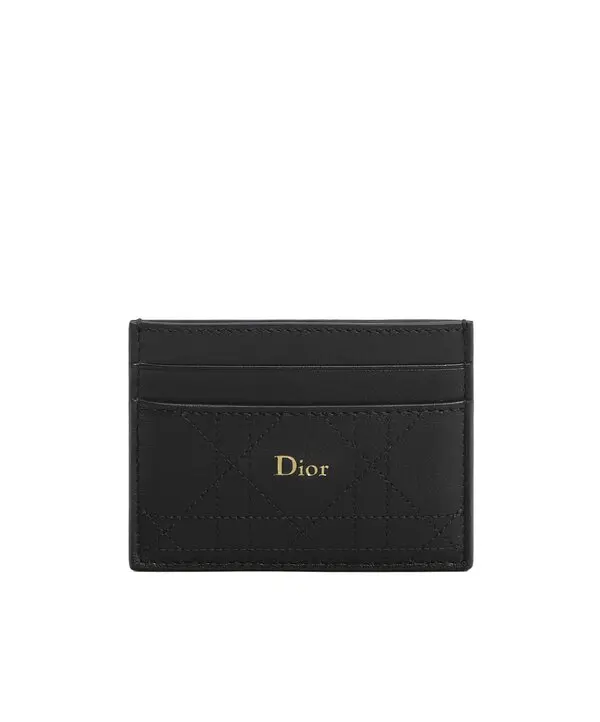 Dior Trianon Freesia Card Holder - Black