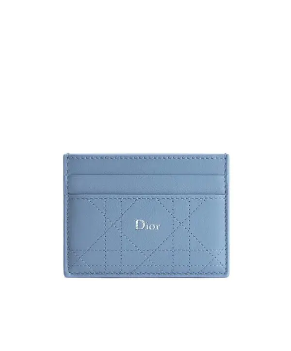 Dior Trianon Freesia Card Holder - Blue