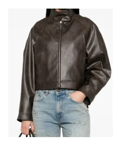 LOW CLASSIC Paneled Leather Jacket