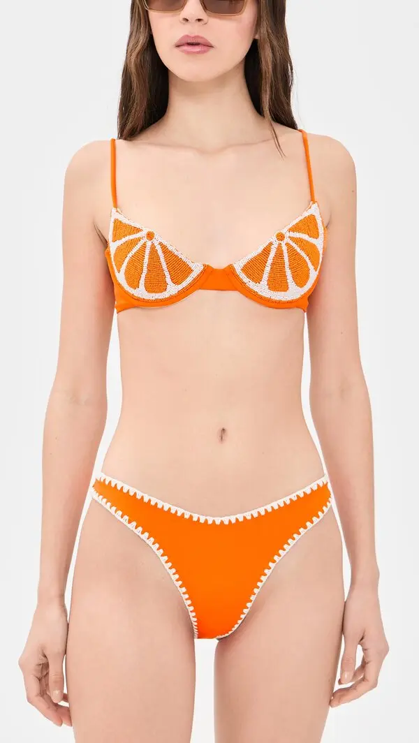 LESLIE AMON Slice Bikini Bottoms