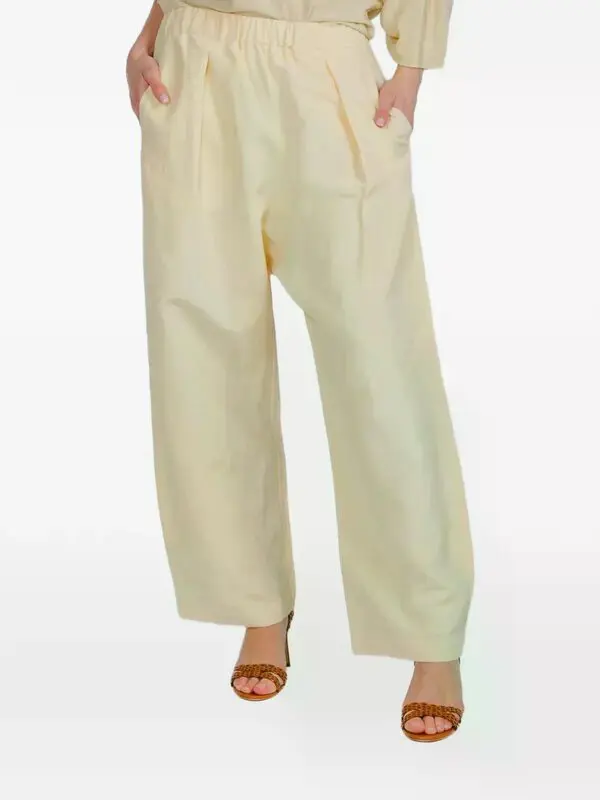 CORTANA Mel Pleated Trousers - Neutrals