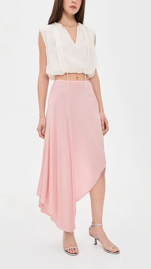 MAISON MARGIELA Asymmetrical Midi Skirt