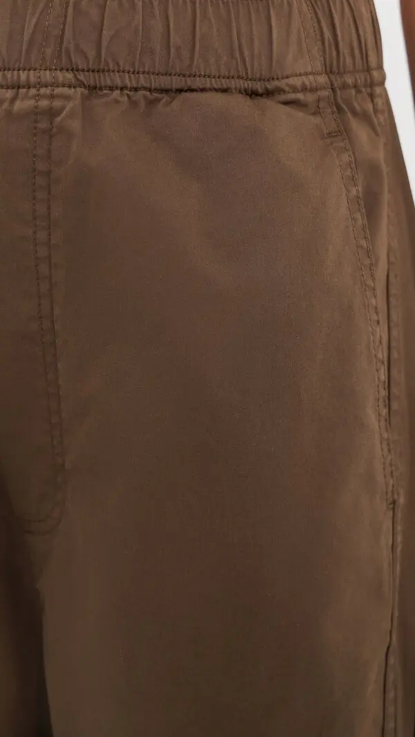 Tibi Garment Dyed Silky Cotton Winslow Pull-on Pants