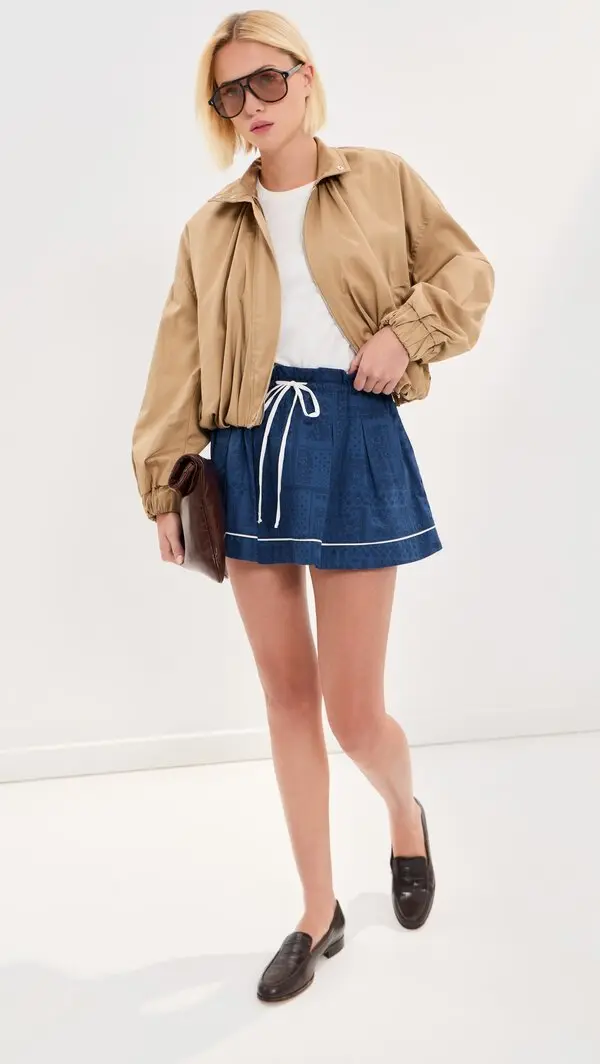 LE BOP Madeline Mini Skirt - Denim/navy